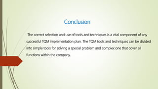 STEPS TO IMPLEMENT TQM IN AN ORGANIZATION – A CASE STUDY | PPT