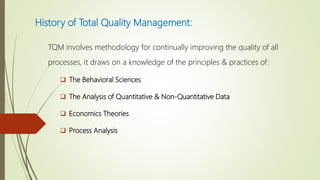 STEPS TO IMPLEMENT TQM IN AN ORGANIZATION – A CASE STUDY | PPTX