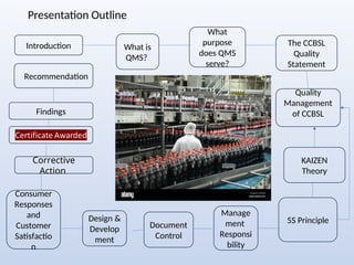 APPLICATION OF QUALITY MANAGEMENT STSTEM | PPT