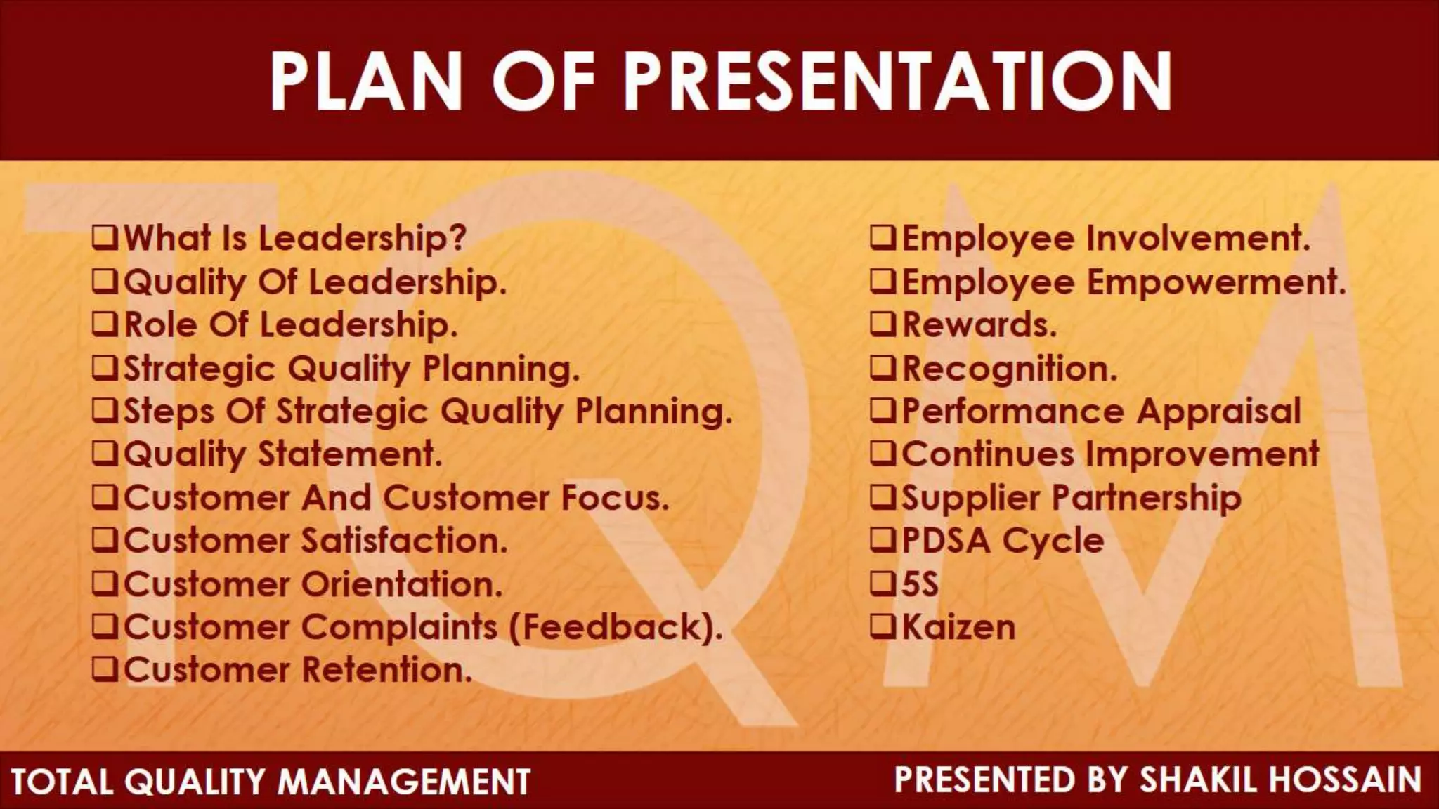 Total Quality Control, Section B | PPTX