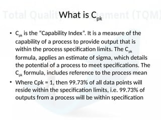 Total quality management session 10 for mba | PPTX