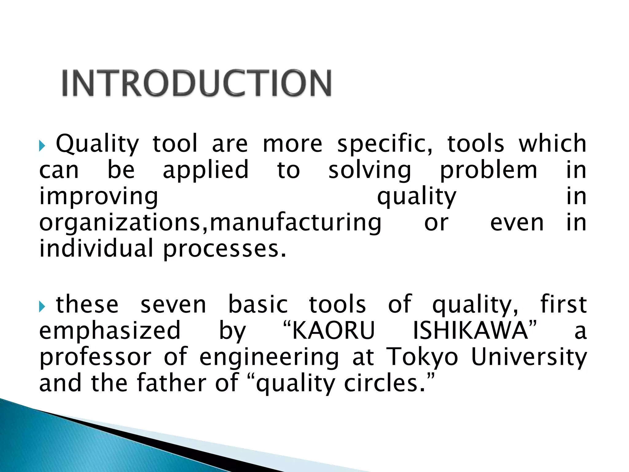 Tqm tools | PPTX