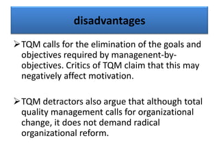 Tqm total quality management | PPT