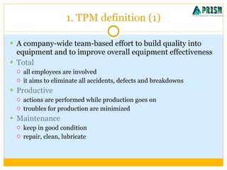 Tqm tpm kaizen | PPT