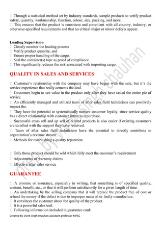 Total quality management unit 1 | PDF