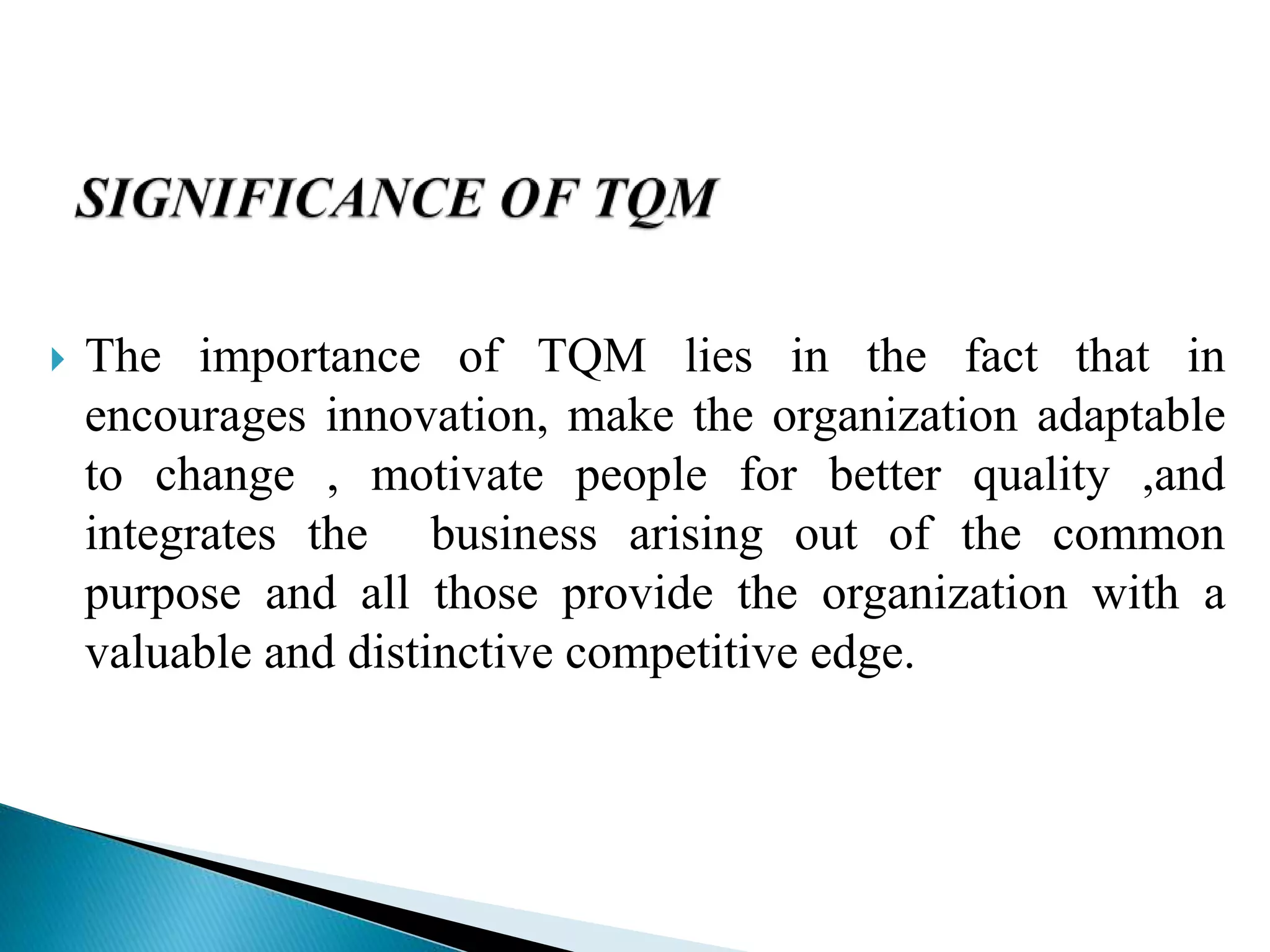 Total Quality Management in Pharma Industry | PPTX