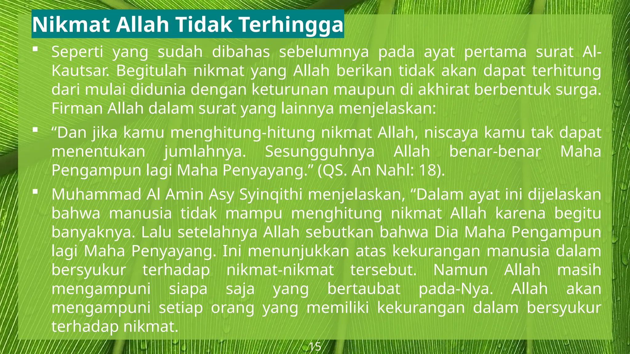 Tadabur Quran Surat Al Kautsar........... | PPT