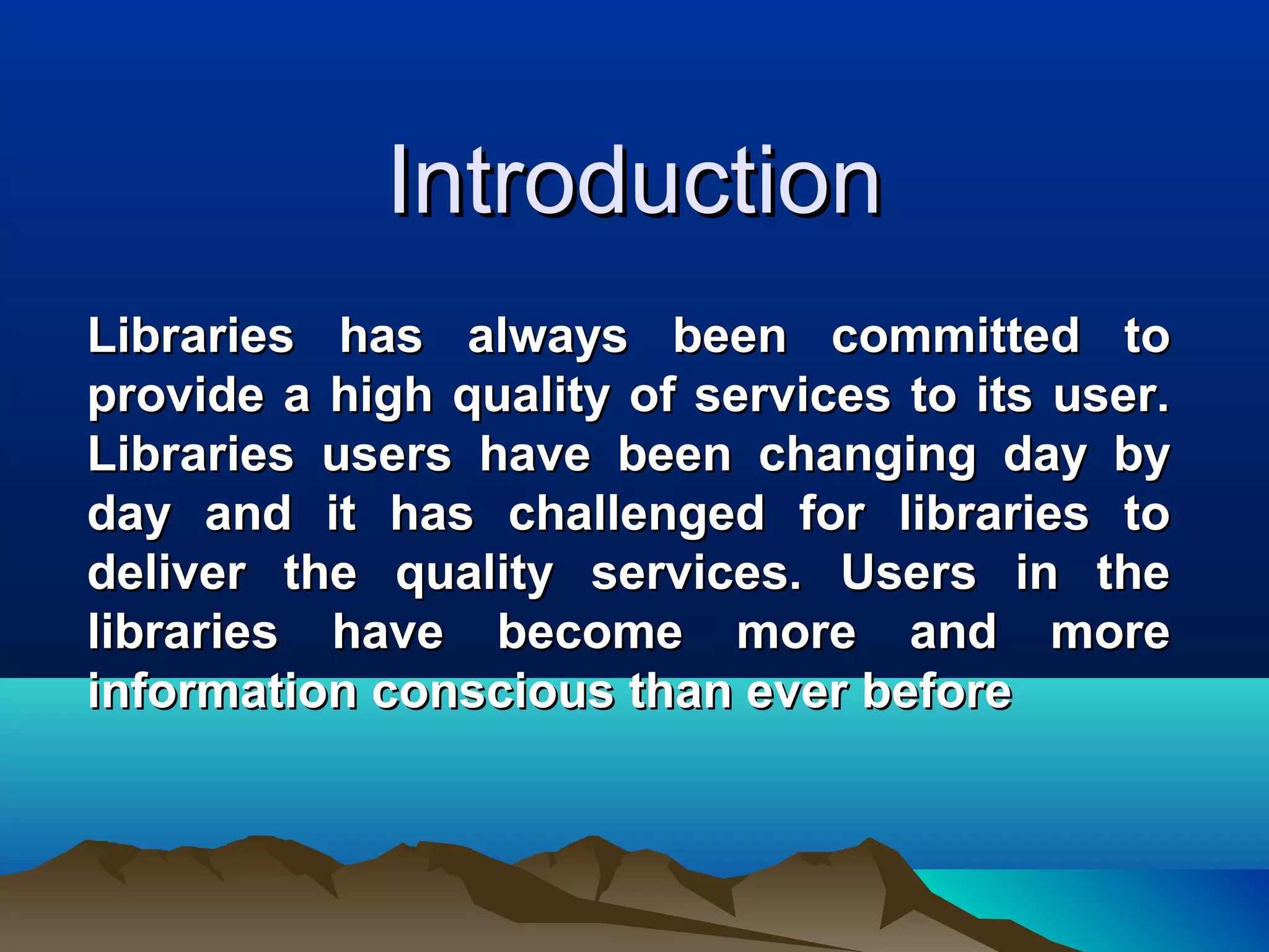Tqs in libraries ppt | PPT
