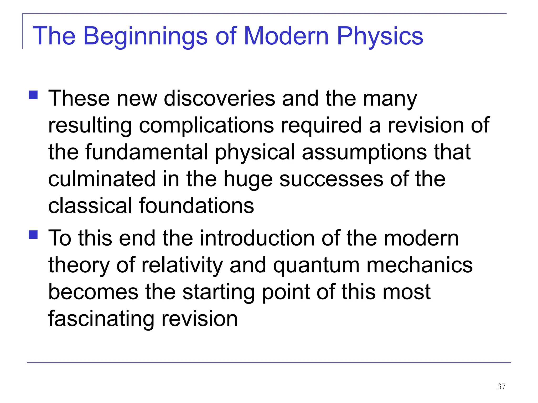 Chapter-1 The Birth of Modern Physics, General Physics | PPT