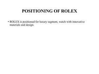 titan vs rolex stp analysis | PPTX