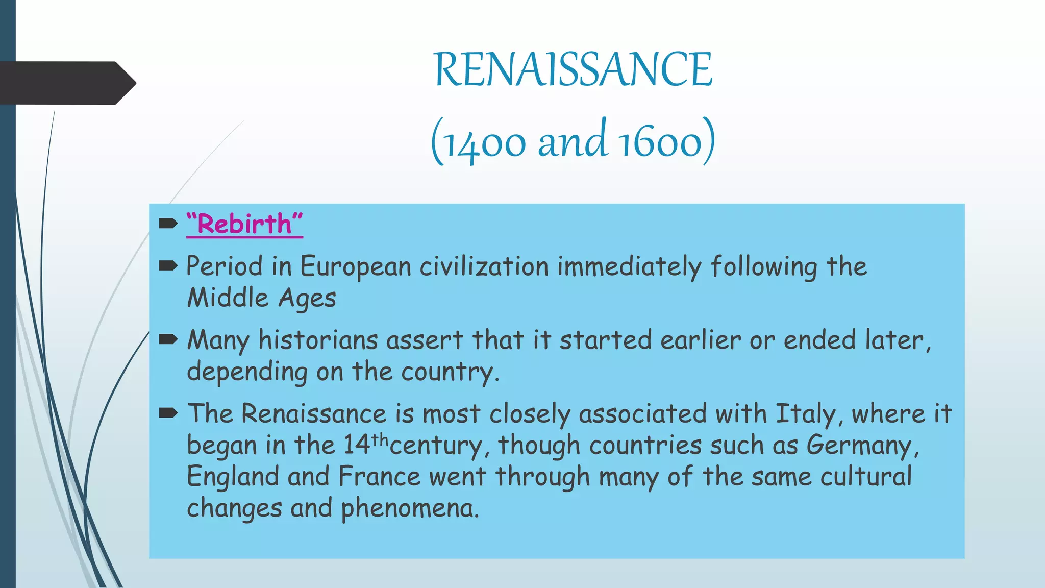SCIENCE- The middle ages and the renaissance | PPTX