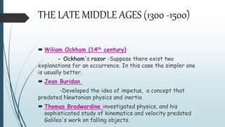SCIENCE- The middle ages and the renaissance | PPTX
