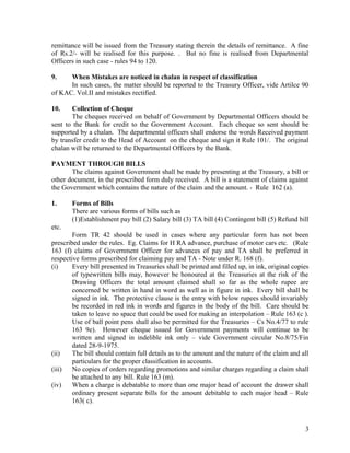 Kerala Treasury code - Note uploaded by T james Joseph Adhikarathil | DOC