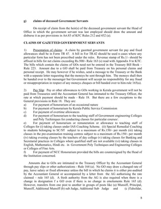 Kerala Treasury code - Note uploaded by T james Joseph Adhikarathil | DOC