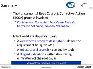Root cause and corrective actions - Determining | PPSX