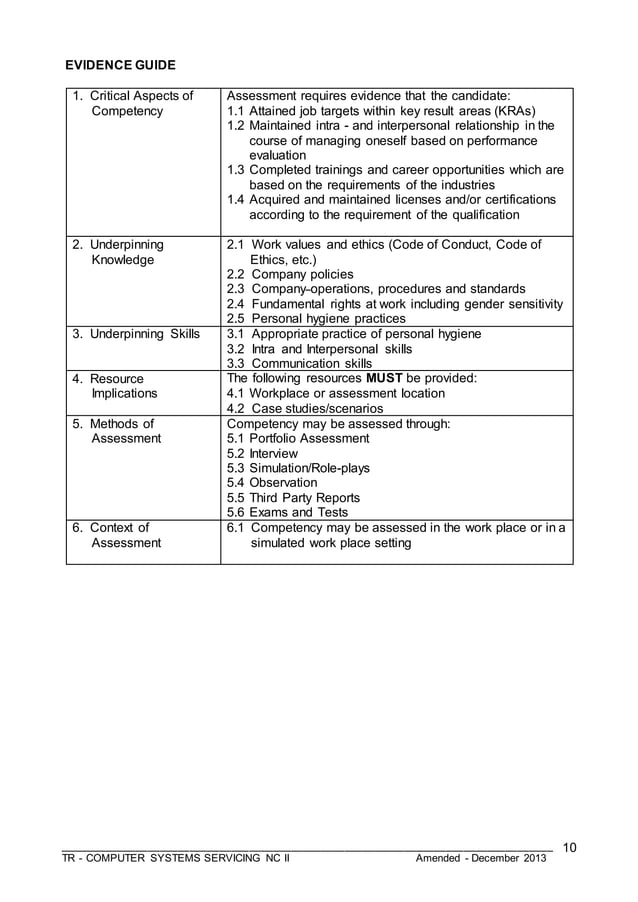 Tr computer systems-servicing_nc_ii | DOC | IT and Internet Support ...