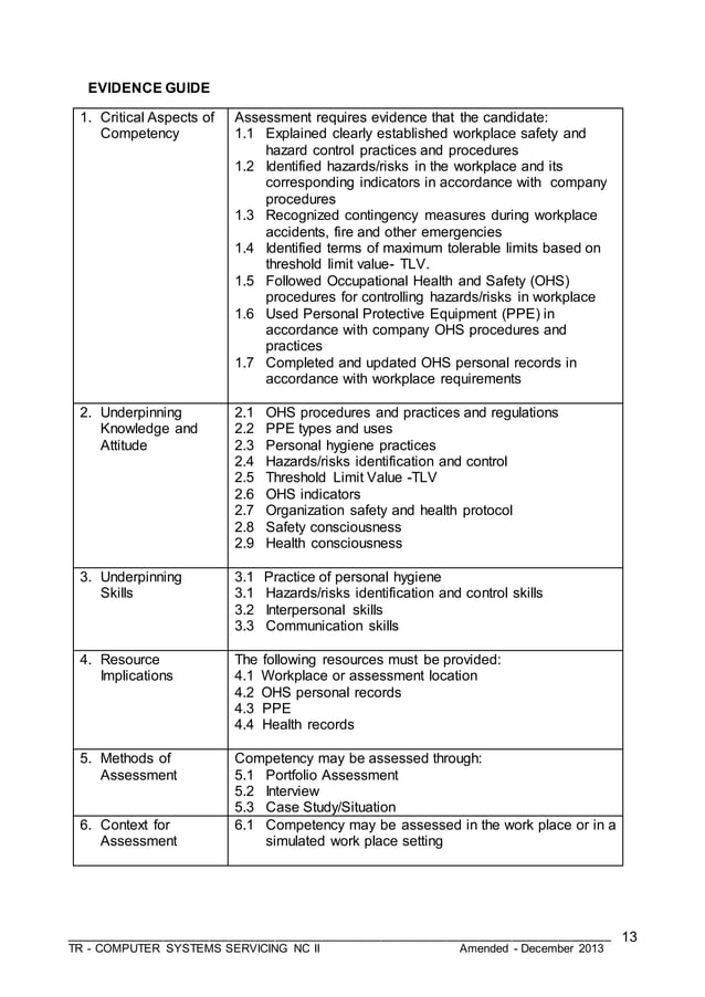 Tr computer systems-servicing_nc_ii | DOC | IT and Internet Support ...