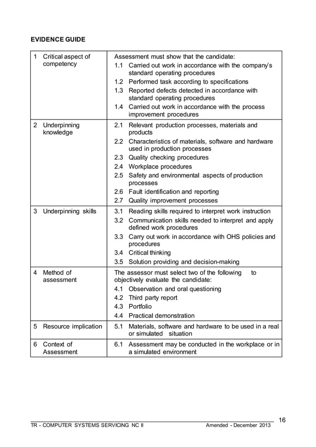 Tr computer systems-servicing_nc_ii | DOC | IT and Internet Support ...