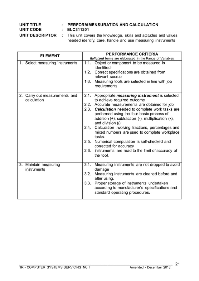 Tr computer systems-servicing_nc_ii | DOC | IT and Internet Support ...