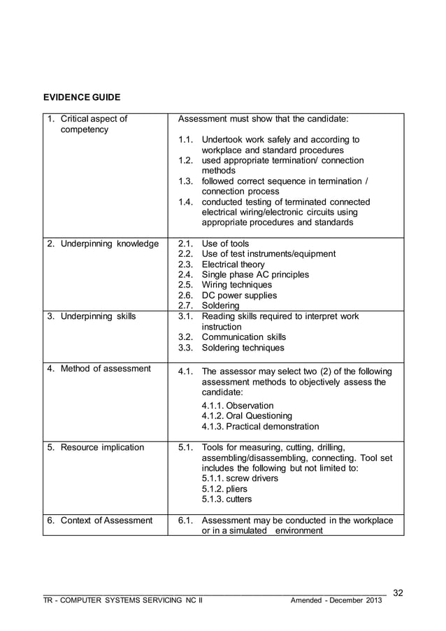 Tr computer systems-servicing_nc_ii | DOC | IT and Internet Support ...