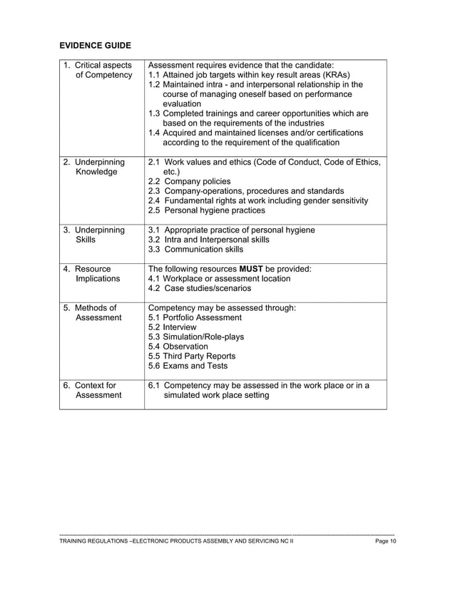 Tr electronic products assembly and servicing nc ii | PDF | Technology ...