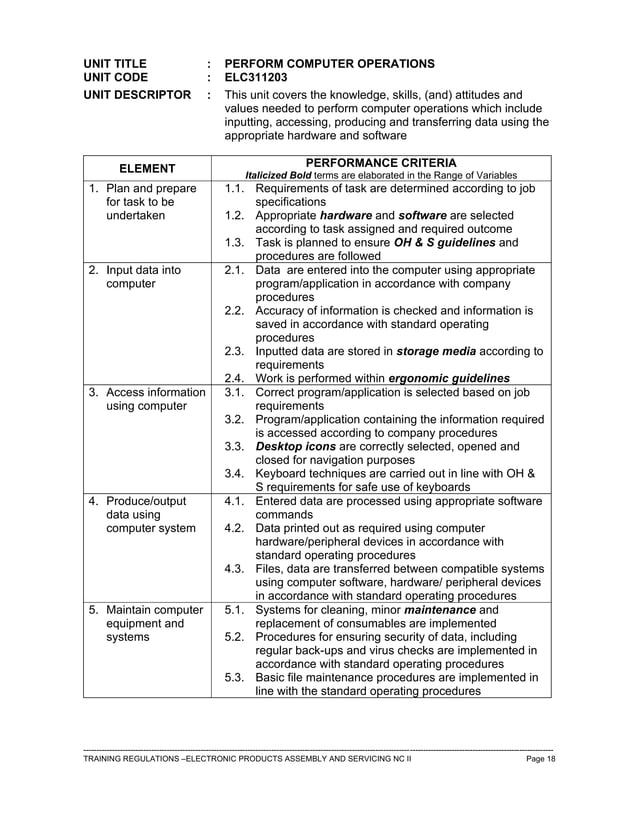 Tr electronic products assembly and servicing nc ii | PDF | Technology ...