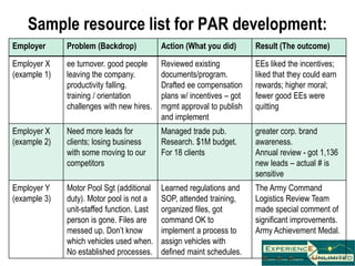 Brian Boer's Power PAR Statements and Stories | PPT