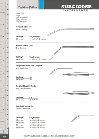 TROCARS, SUCTION TUBES, CANNULAS [SURGICOSE] | PDF