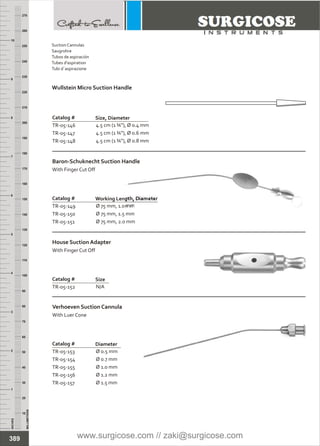 TROCARS, SUCTION TUBES, CANNULAS [SURGICOSE] | PDF