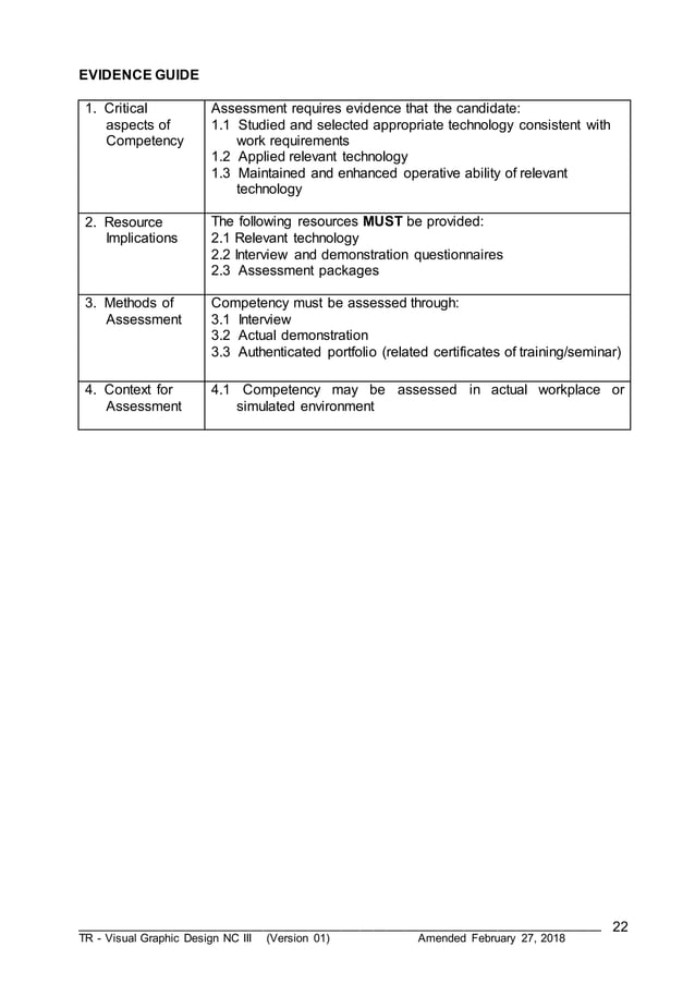 TR - Visual Graphic Design nc iii | DOC