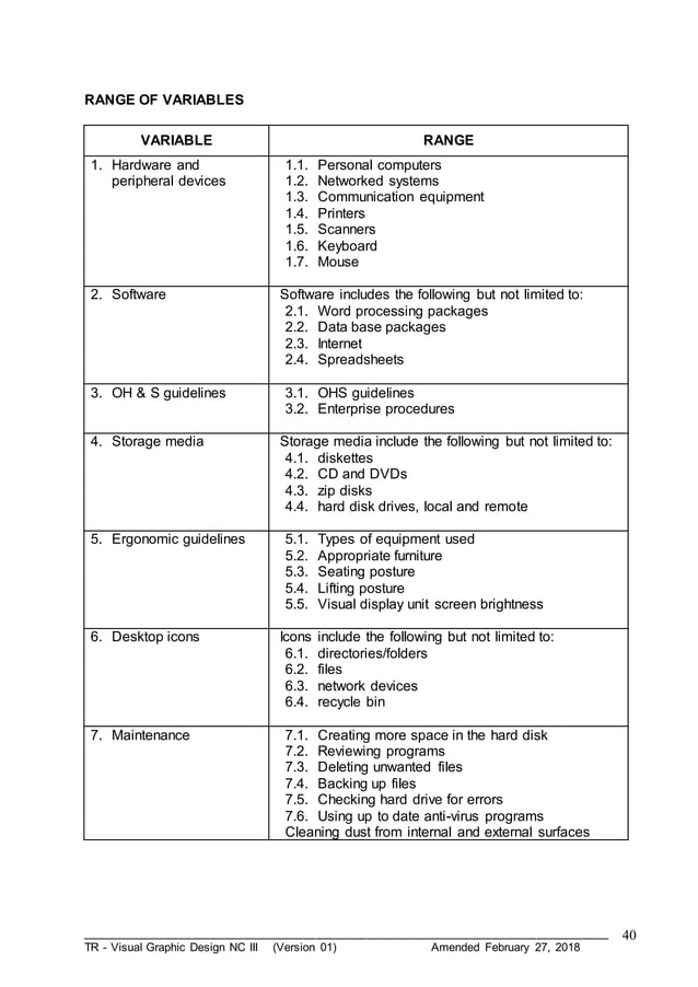TR - Visual Graphic Design nc iii | DOC