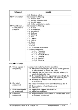 TR - Visual Graphic Design nc iii | DOC