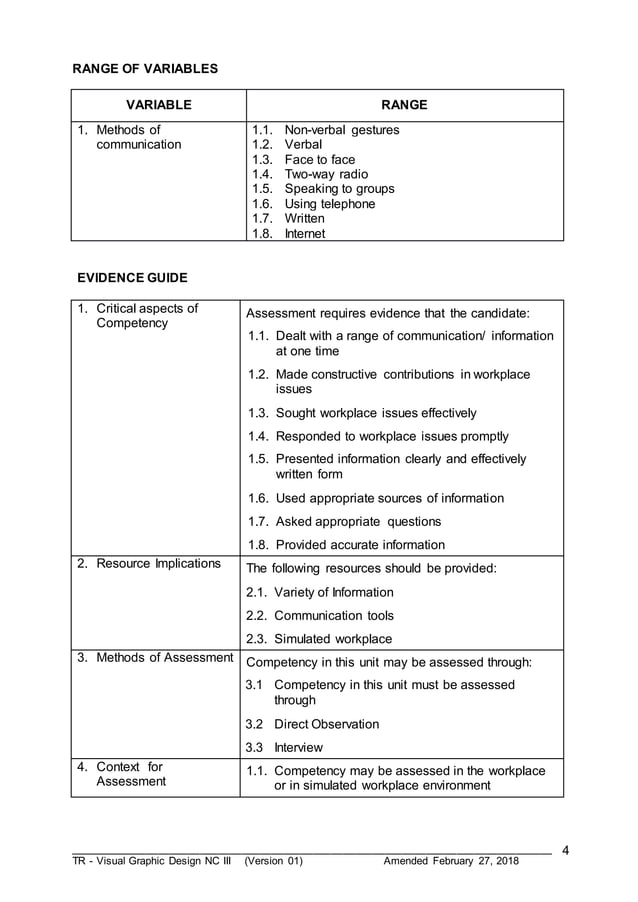 TR - Visual Graphic Design nc iii | DOC
