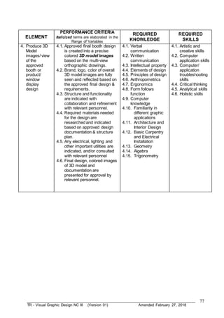TR - Visual Graphic Design nc iii | DOC