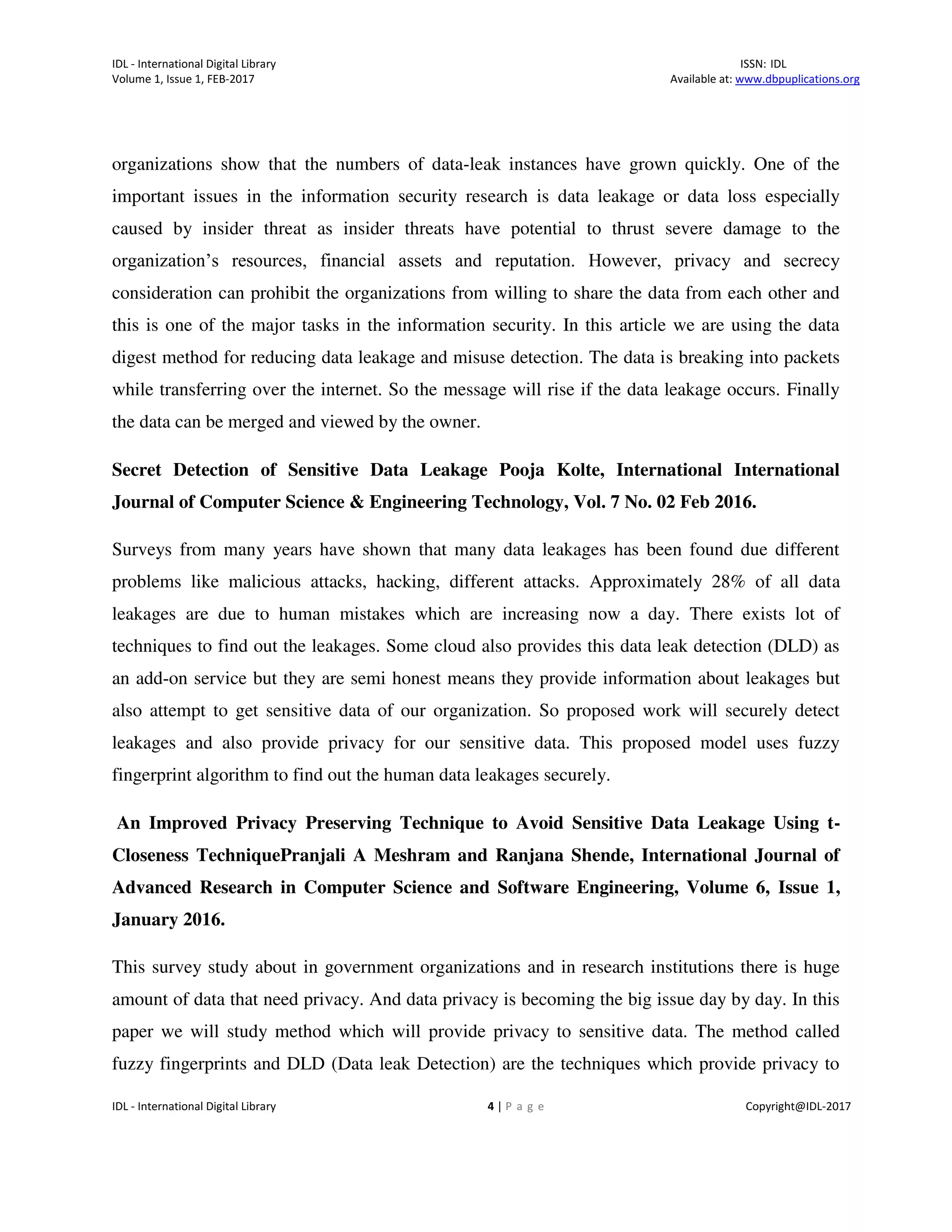 Design And Implementation Of Algorithm For Detecting Sensitive Data Leakage In P2p Network Pdf