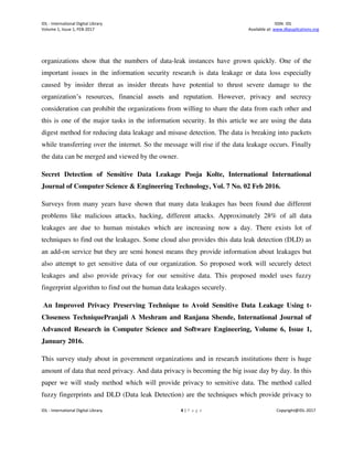 Design and Implementation of algorithm for detecting sensitive data leakage in P2P network | PDF ...