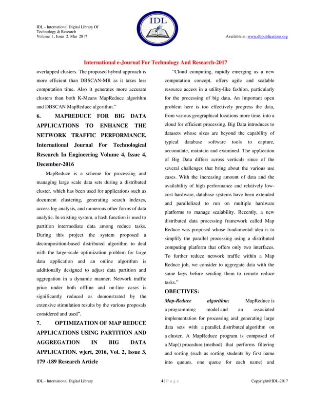 On Traffic Aware Partition And Aggregation In Map Reduce For Big Data Applications Pdf 
