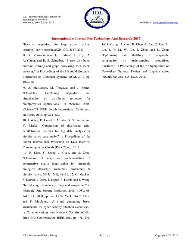 On Traffic Aware Partition And Aggregation In Map Reduce For Big Data Applications Pdf