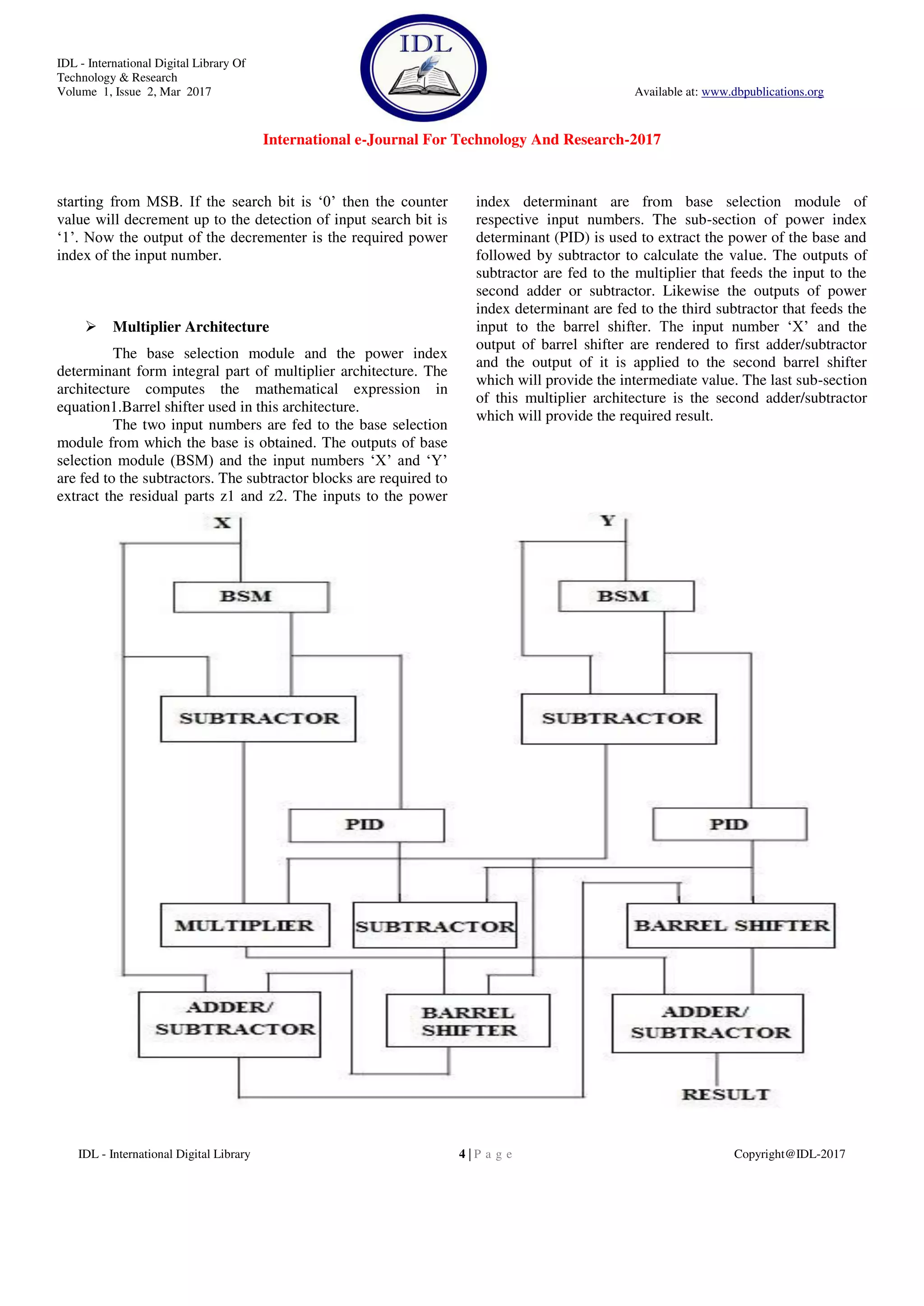 FPGA Implementation of High Speed 8bit Vedic Multiplier using Barrel Shifter | PDF