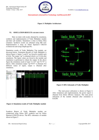 FPGA Implementation of High Speed 8bit Vedic Multiplier using Barrel Shifter | PDF