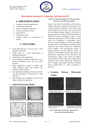 THE EFFECT OF HEAT TREATMENT PARAMETERS AND GRAIN REFINEMENT ON ...