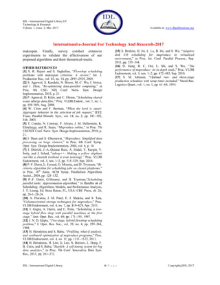 Map Reduce Workloads: A Dynamic Job Ordering and Slot Configurations | PDF