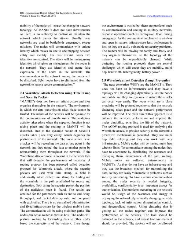 Detection and Prevention of Attacks in Wireless Sensor Networks: A Survey | PDF