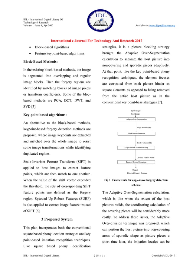 Image Forgery Detection Using Feature Point Matching and Adaptive Over Segmentation | PDF