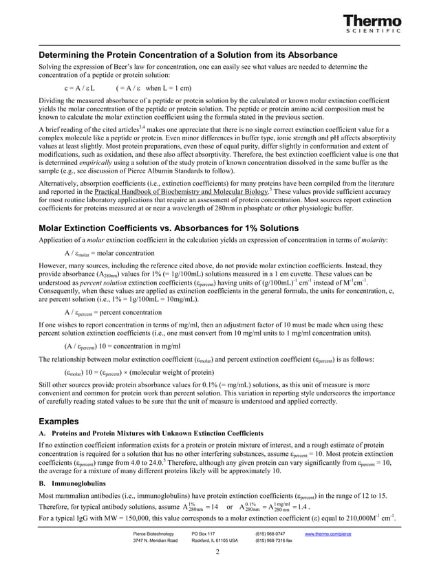 Tr0006 Extinction Coefficients Pdf Chemistry Science