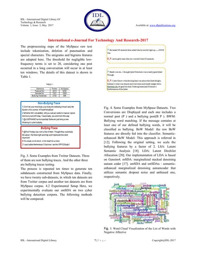 Cyber Bullying Detection Based On Semantic Enhanced Marginalized Denoising Auto Encoder Pdf