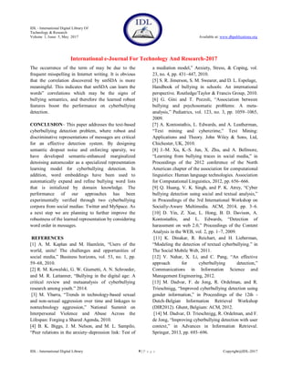 Cyber bullying Detection based on Semantic-Enhanced Marginalized Denoising Auto-Encoder | PDF