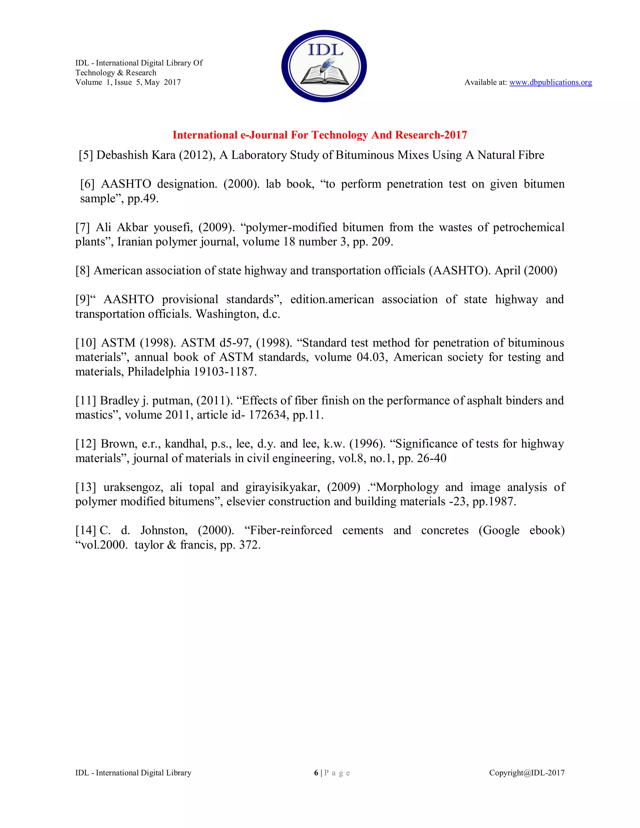 Indirect Tensile Strength of Modified Bitumen Mixture | PDF | Civil ...