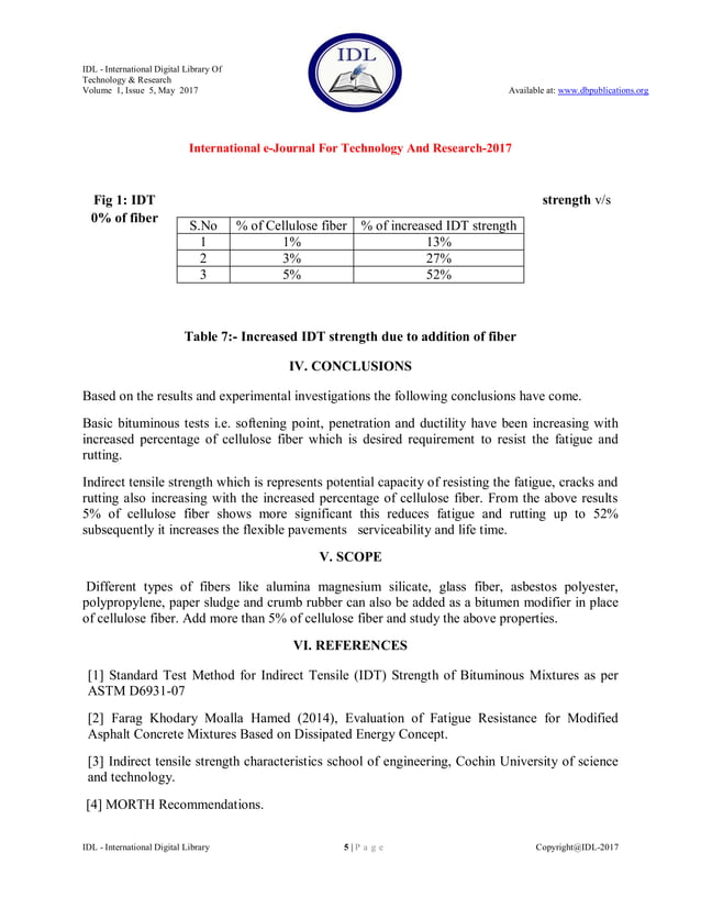 Indirect Tensile Strength of Modified Bitumen Mixture | PDF | Civil ...