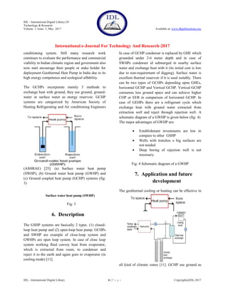 Geo-Thermal Heat Pump – Application Aspects in India | PDF